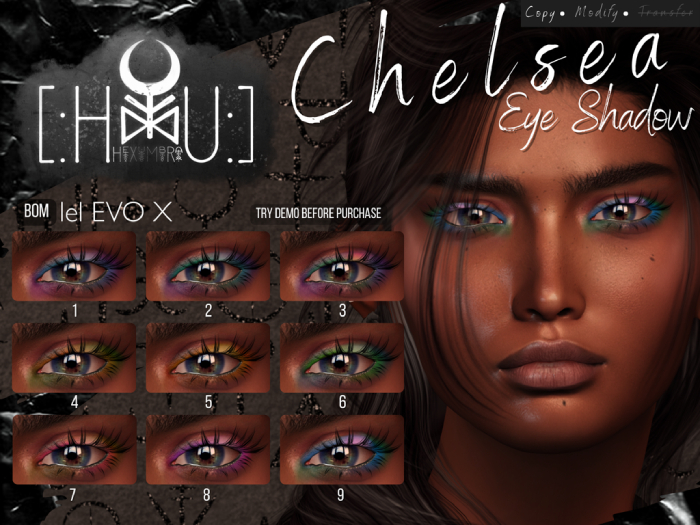 Second Life Marketplace Hexumbra Chelsea Eye Shadow